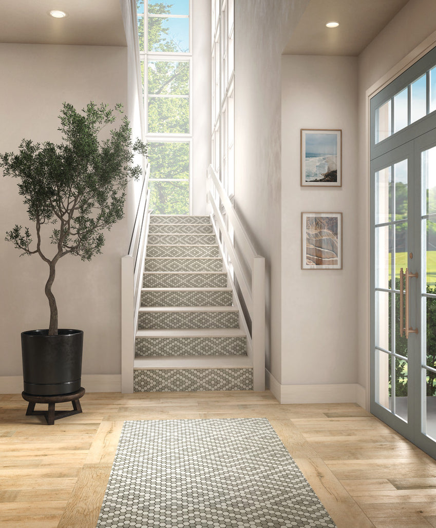Unglazed Mosaics: Penny & Hexagon — US Tiles