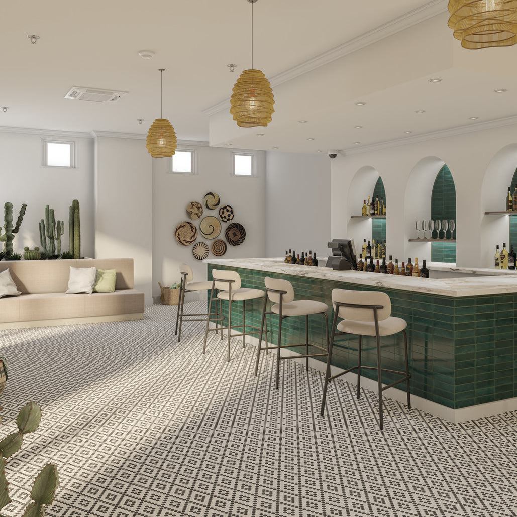 Unglazed Mosaics: Penny & Hexagon — US Tiles